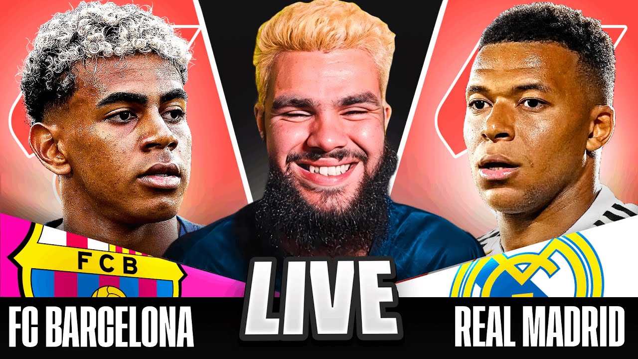 🔴Real Madrid 2-1 FC Barcelona • El Classico [LIVE WATCH ALONG ...