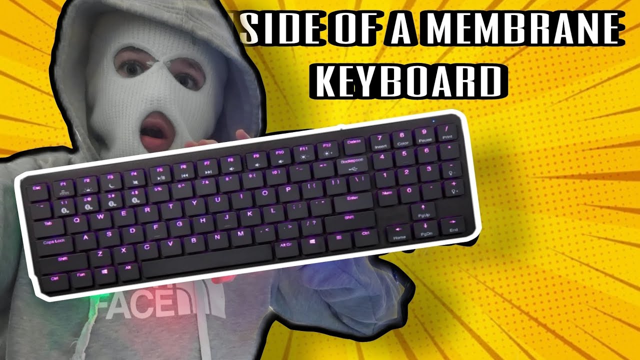 Taking Apart A Membrane Keyboard - YouTube
