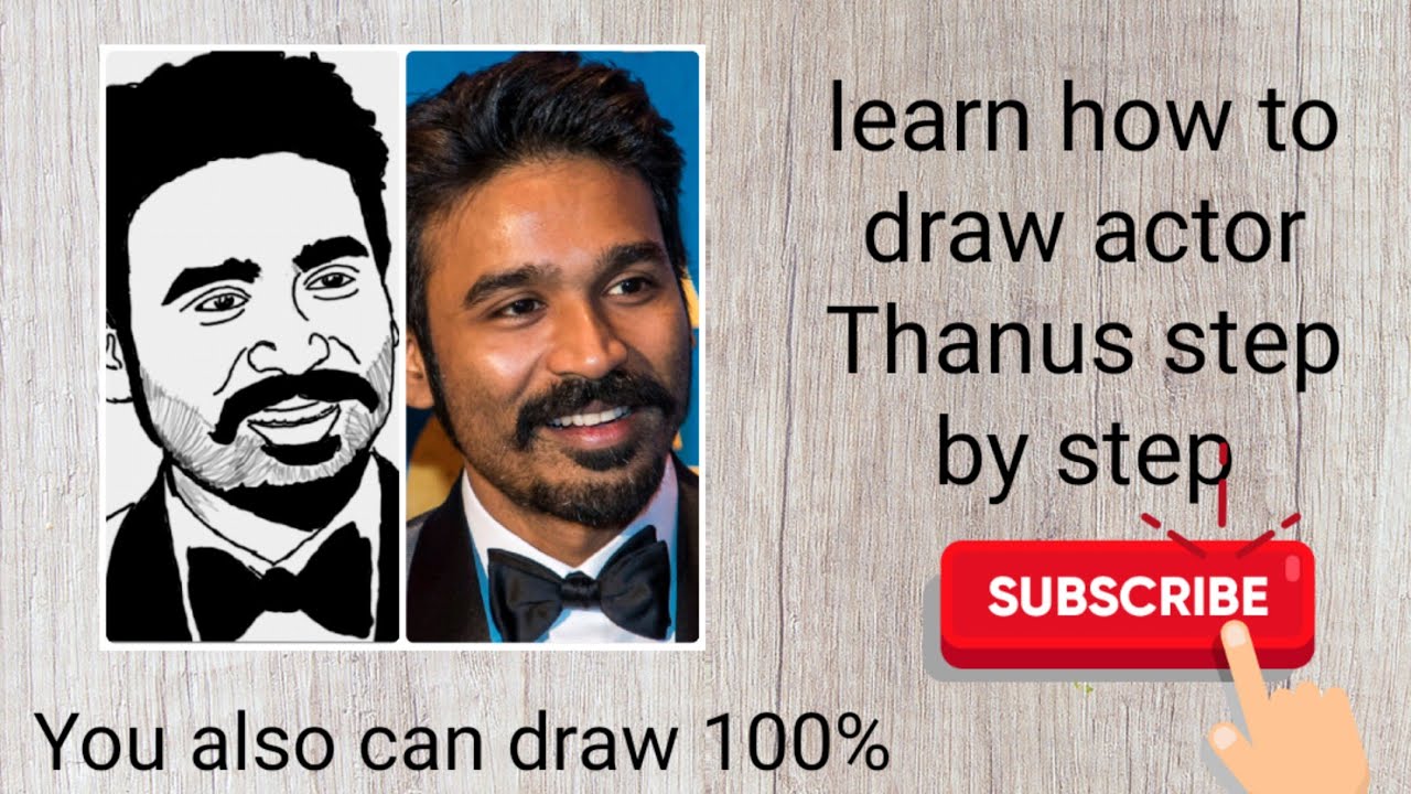 learn how to draw actor Thanus by step/you also can draw 100%/actor ...