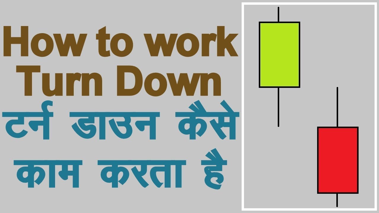 How to use Turn Down Candlestick Pattern in Hindi. Technical Analysis ...