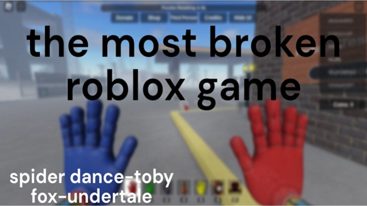 the MOST BROKEN roblox game - YouTube