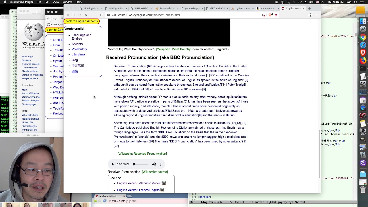 Chinese accent and bbc pronunciation - YouTube