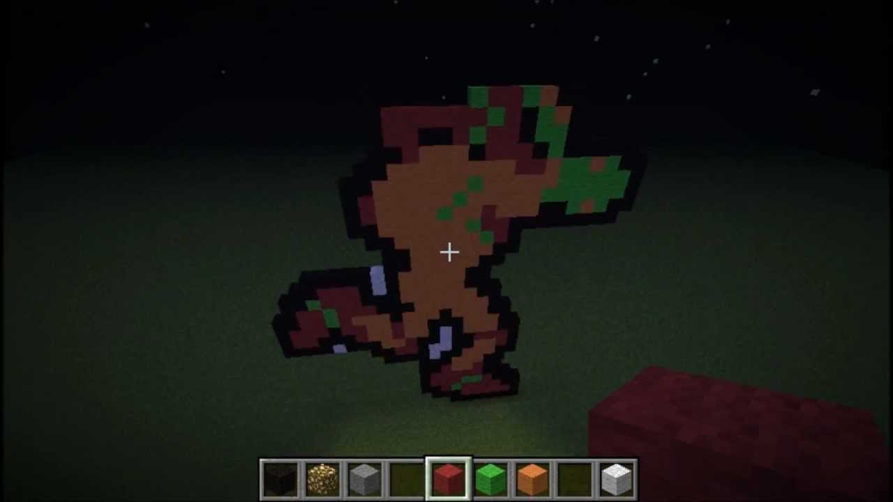 Minecraft Pixel Art - Samus Aran - YouTube