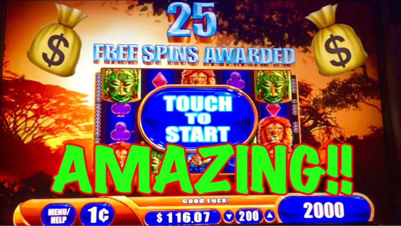 AMAZING MAX BET BONUS WIN!! KING OF AFRICA SLOT MACHINE!!! - YouTube