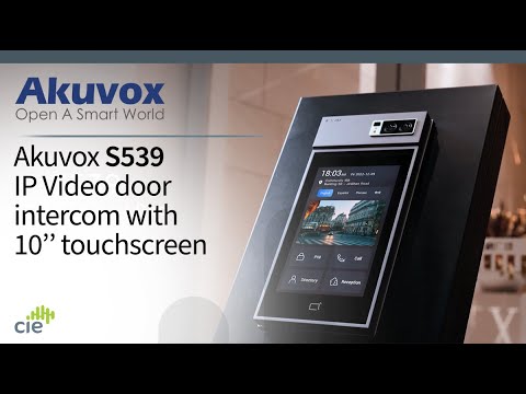 Akuvox S539: IP Video door intercom with10’’ touchscreen - YouTube