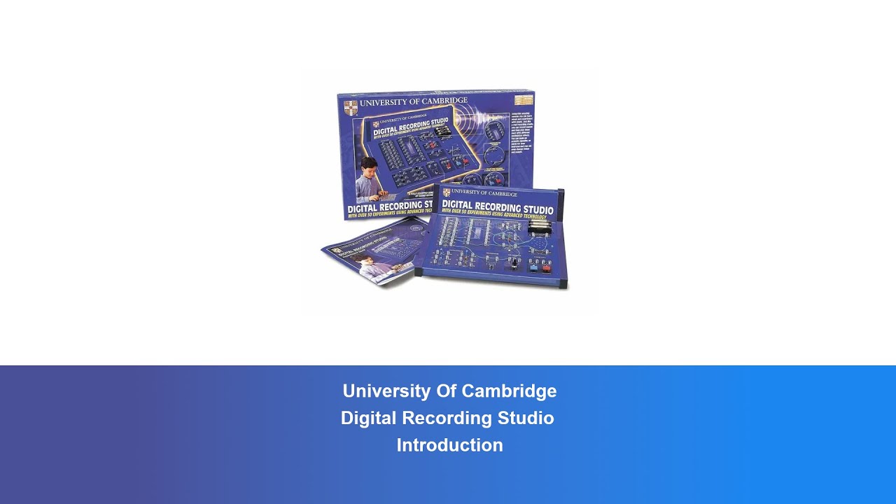 University of Cambridge Digital Recording Studio Introduction - YouTube