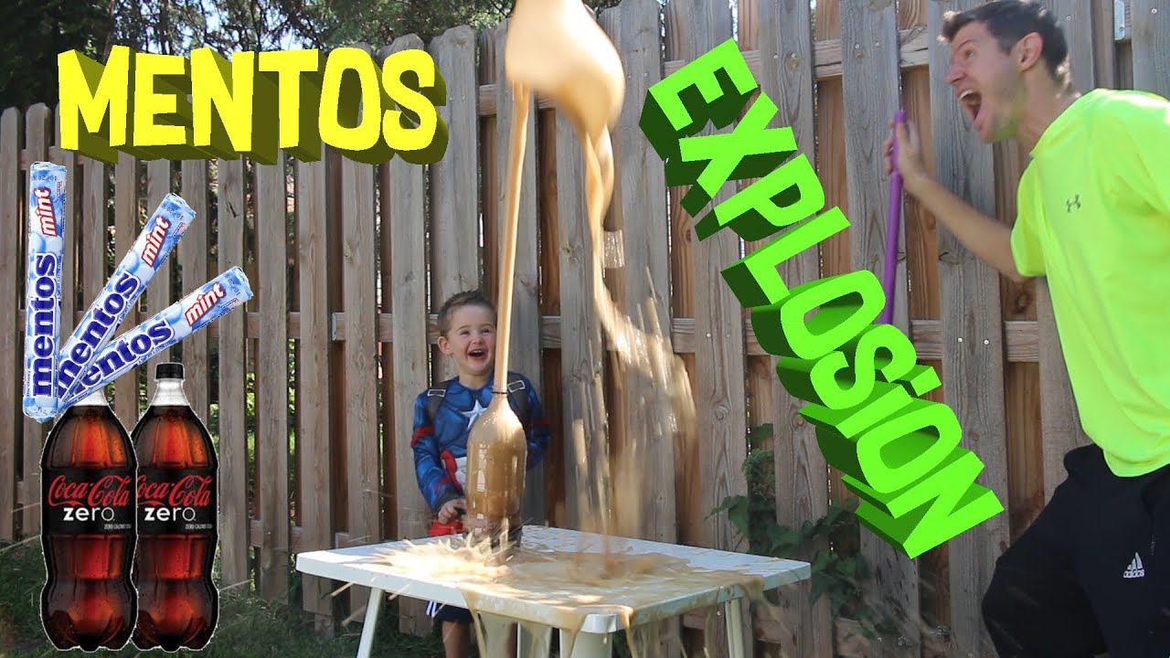 Mentos and Diet Coke Challenge - Science Experiments for Kids - Science ...
