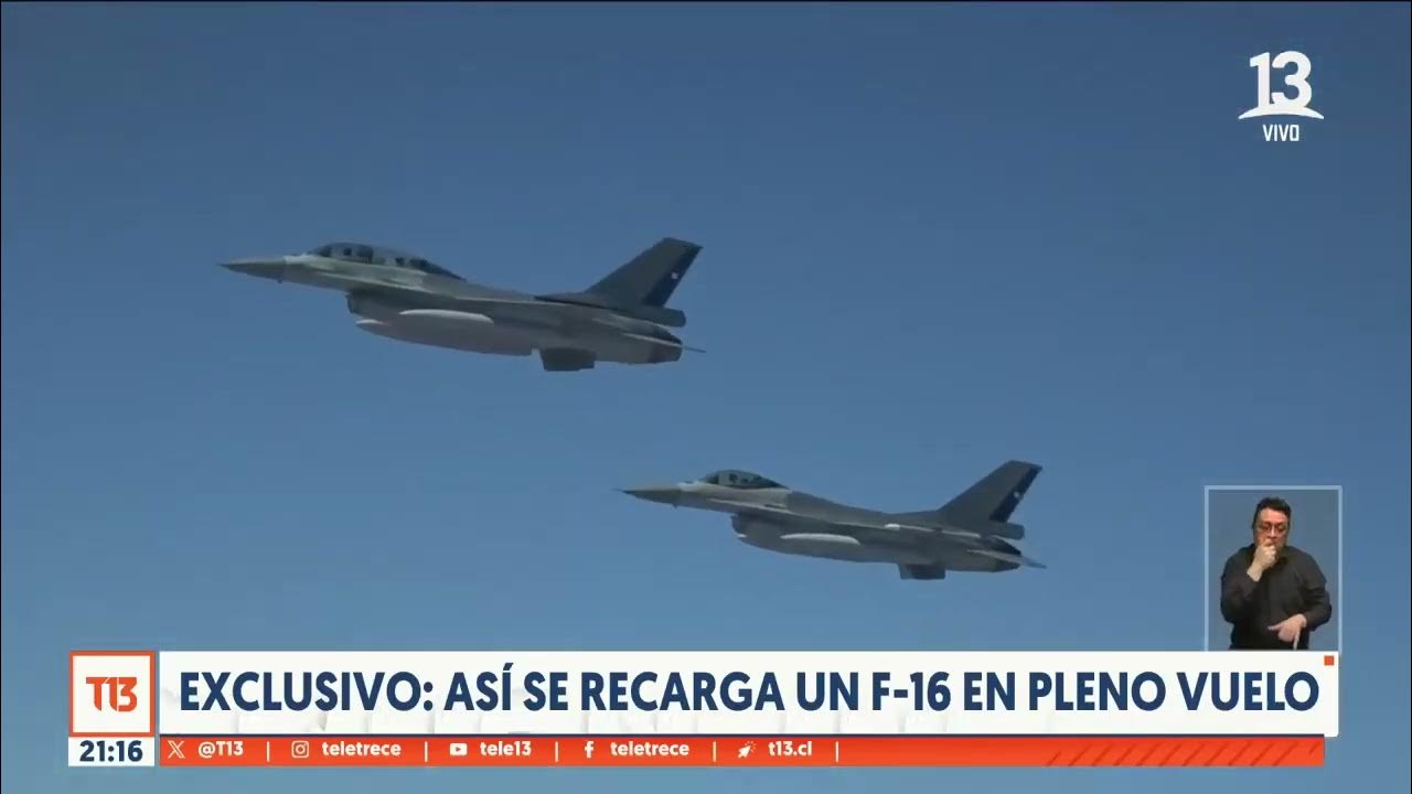Exclusivo | Así se recarga un F-16 en vuelo - YouTube