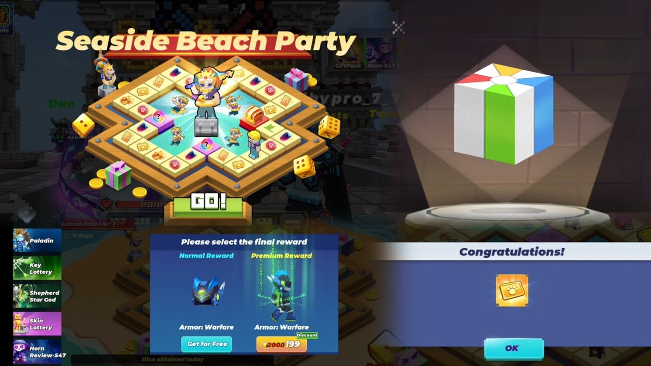 Best party event bedwars blockman go / I got new Block skin + armour ...