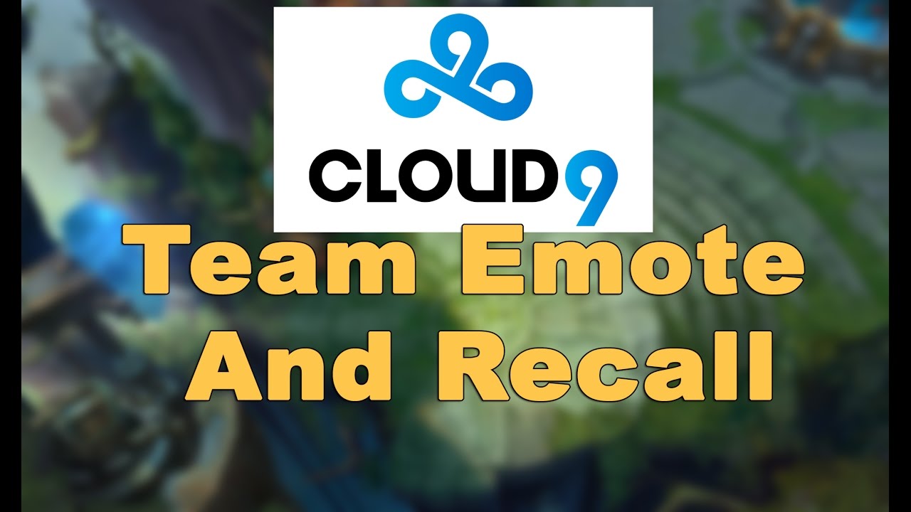 Cloud 9 Team Emotes - League of Legends - YouTube
