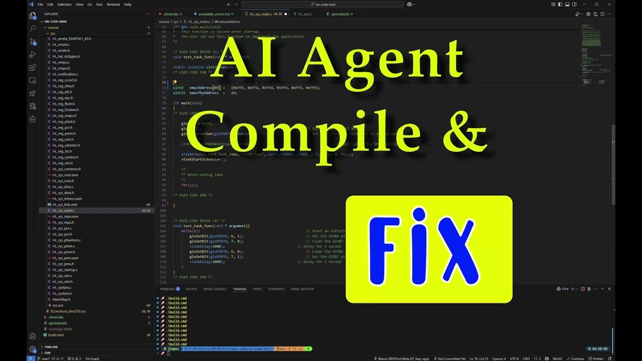 MCP Server Agent - Compile and fix with any buildchain - YouTube