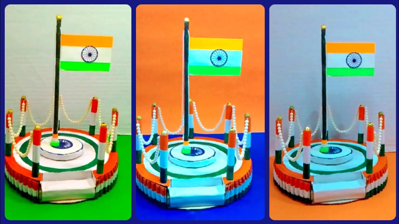 🇮🇳"The hoisting Indian flag"🇮🇳 Independence day special tiranga craft ...