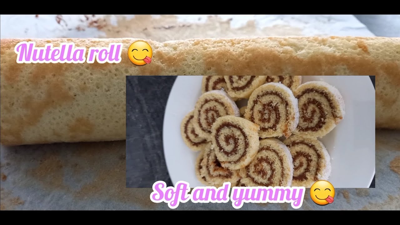 how to make easy nutella roll | CLASSIC VERSION DESSERT NUTELLA ROLL ...