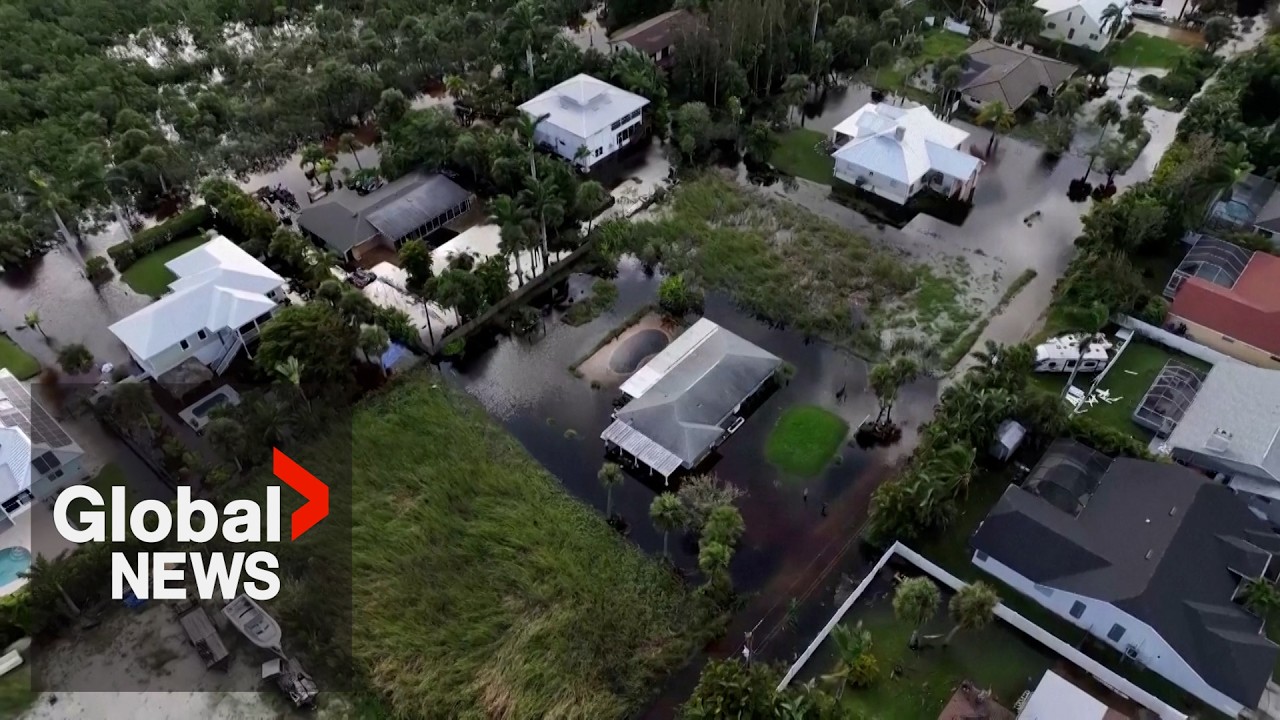 Hurricane Milton: Drone shows flooded neighbourhoods, destruction in ...