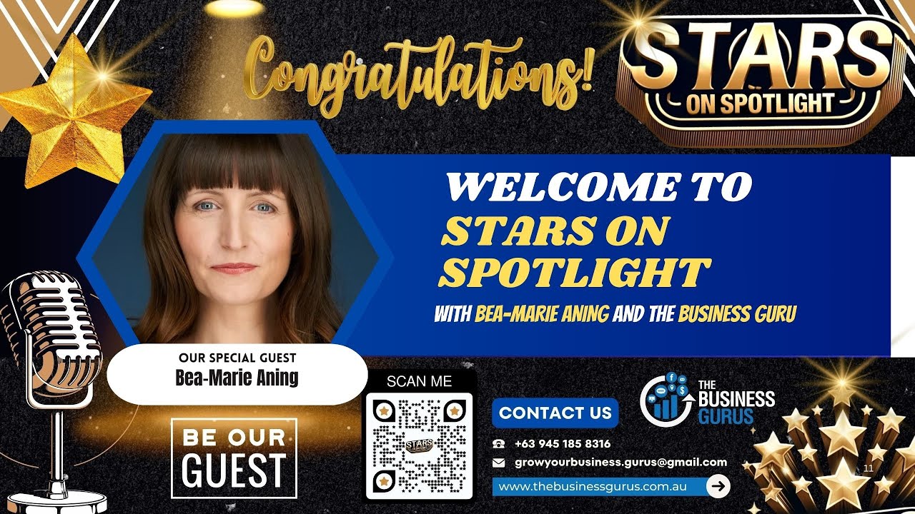 𝐒𝐭𝐚𝐫𝐬 𝐨𝐧 𝐒𝐩𝐨𝐭𝐥𝐢𝐠𝐡𝐭 𝐰𝐢𝐭𝐡 𝐁𝐞𝐚-𝐌𝐚𝐫𝐢𝐞 𝐀𝐧𝐢𝐧𝐠 𝐚𝐧𝐝 𝐭𝐡𝐞 𝐁𝐮𝐬𝐢𝐧𝐞𝐬𝐬 𝐆𝐮𝐫𝐮 - YouTube