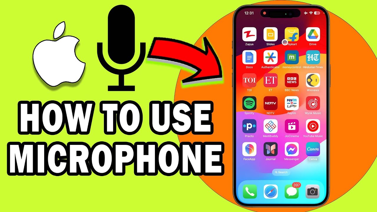 How to use your iphone 15 microphone - YouTube