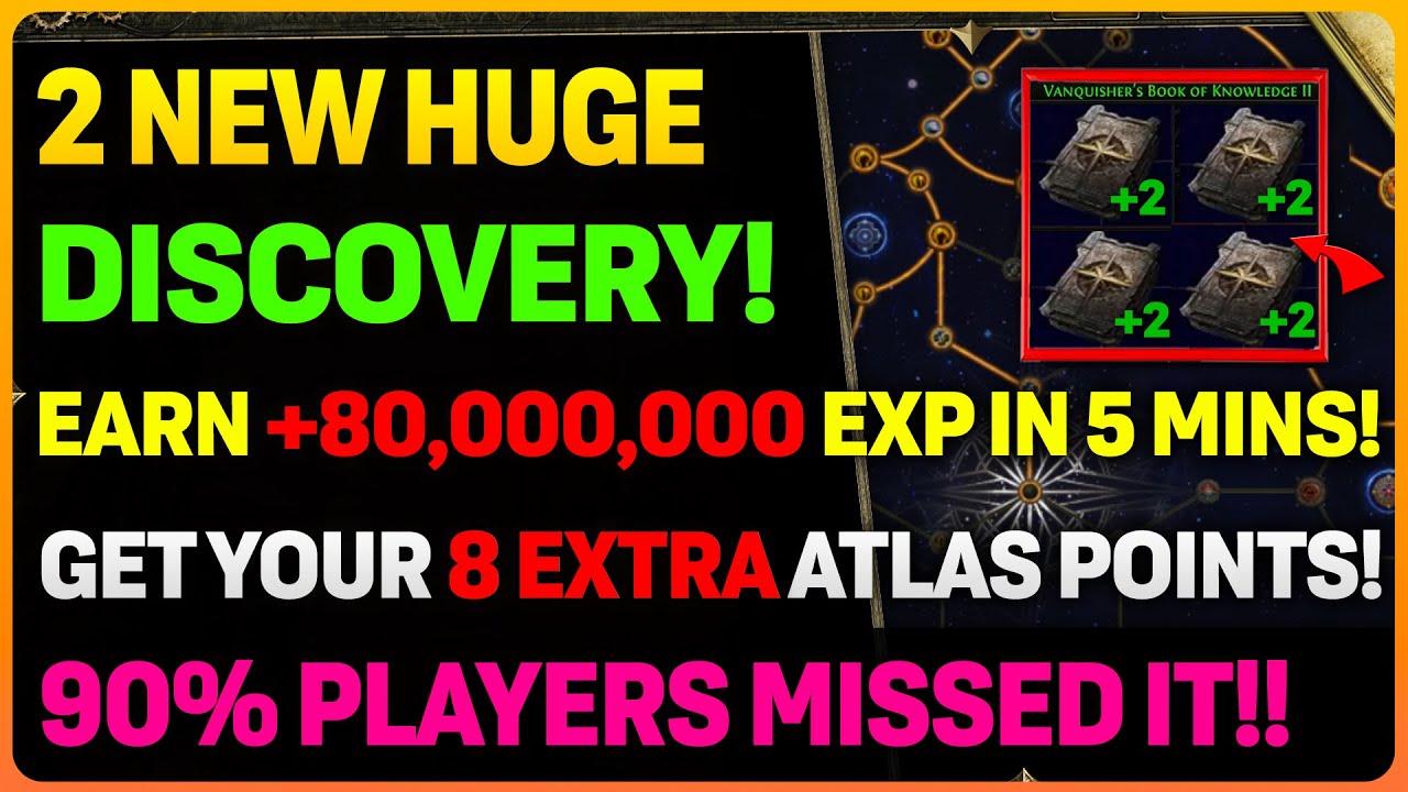 How To Earn HUGE AMOUNT EXP In POE 2 & Unlock Your +8 EXTRA Atlas Boss ...