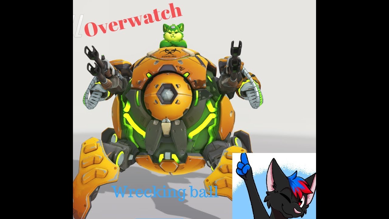 Overwatch Gameplay #3 No commentary( wrecking ball, spider hamster ...