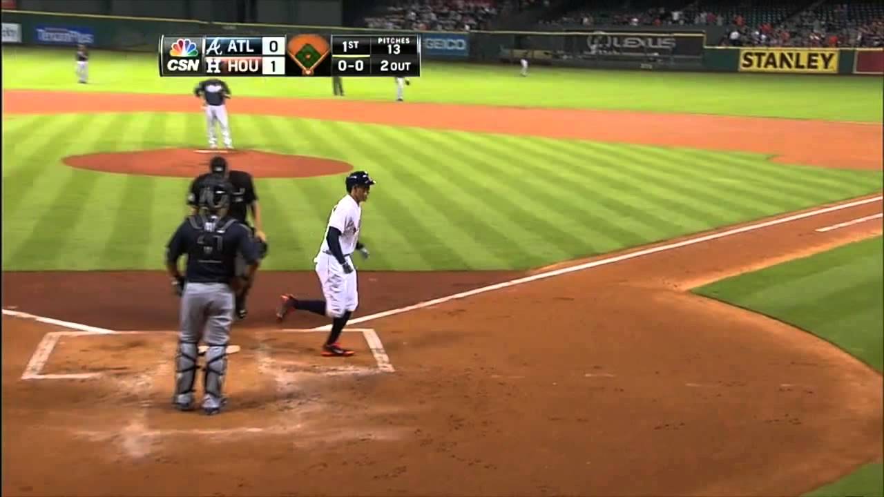 George Springer Hits a 465 Foot Home Run Over the Hill at Minute Maid ...
