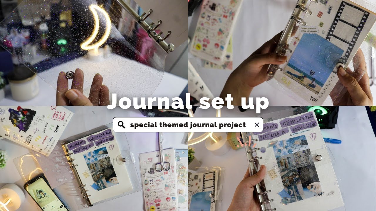 Themed Journal set-up (colorful cozy vibes) - YouTube