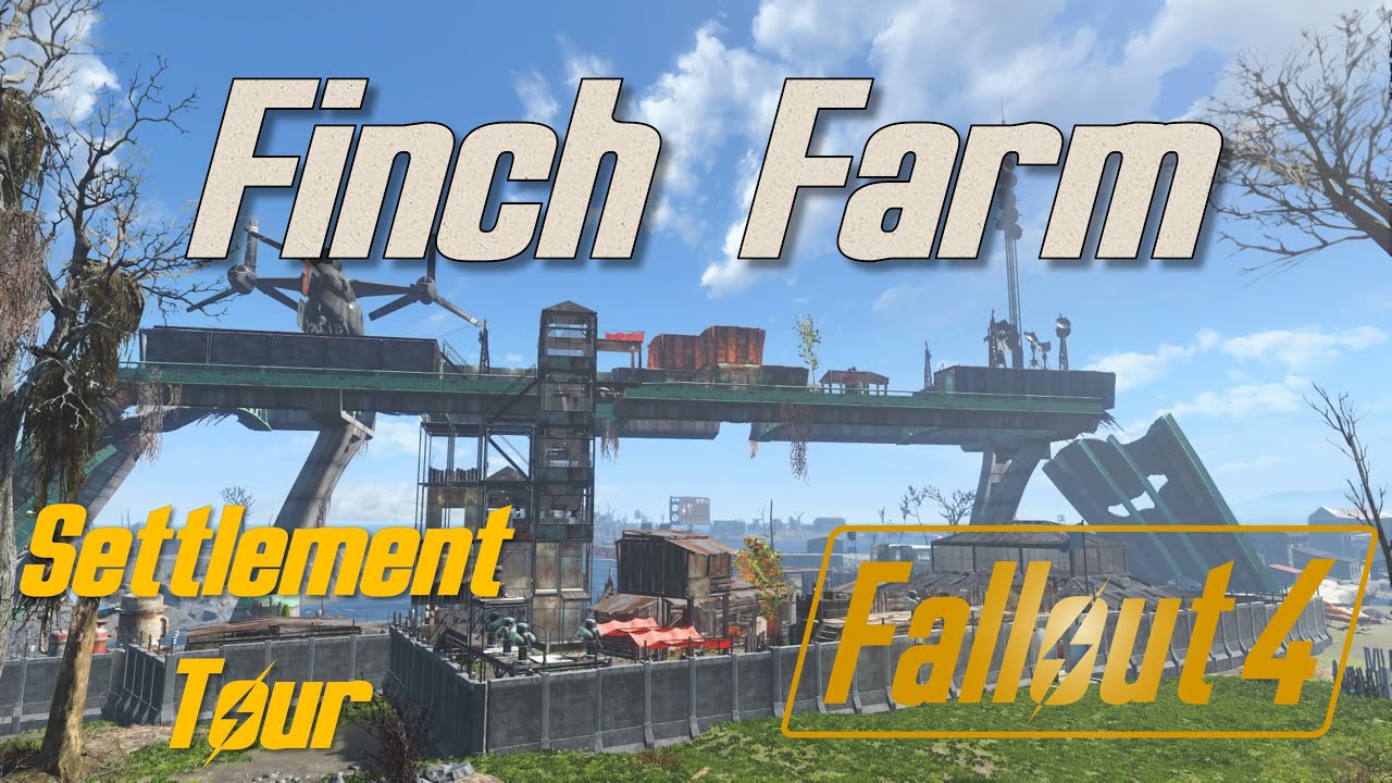 Fallout 4 - Finch Farm Settlement Build | Full Tour (Mods) - YouTube