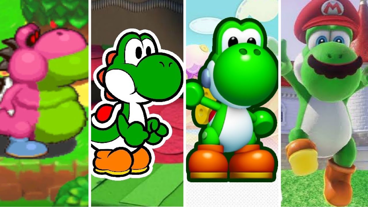 Evolution of Yoshi Characters in Super Mario Games (1990 - 2022) - YouTube