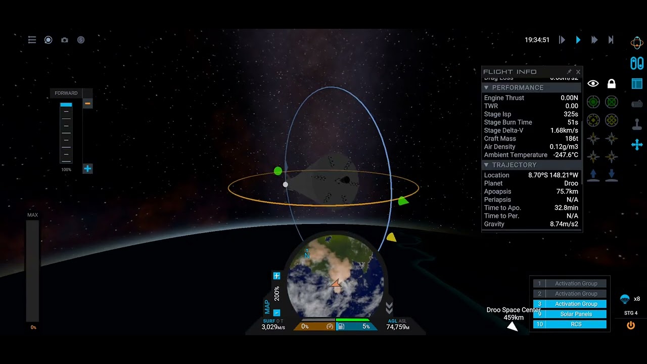 space Baton hab mission re entry - YouTube