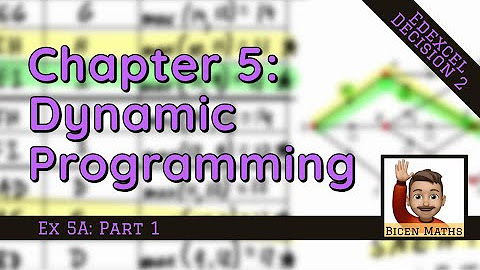 Chapter 5: Dynamic Programming ⌨️ (Decision 2) - YouTube