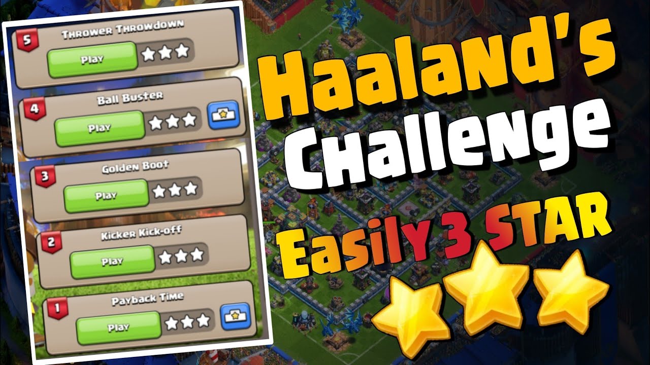Haaland's Challenge 1 to 5 easily Complete in clash of clans #coc # ...
