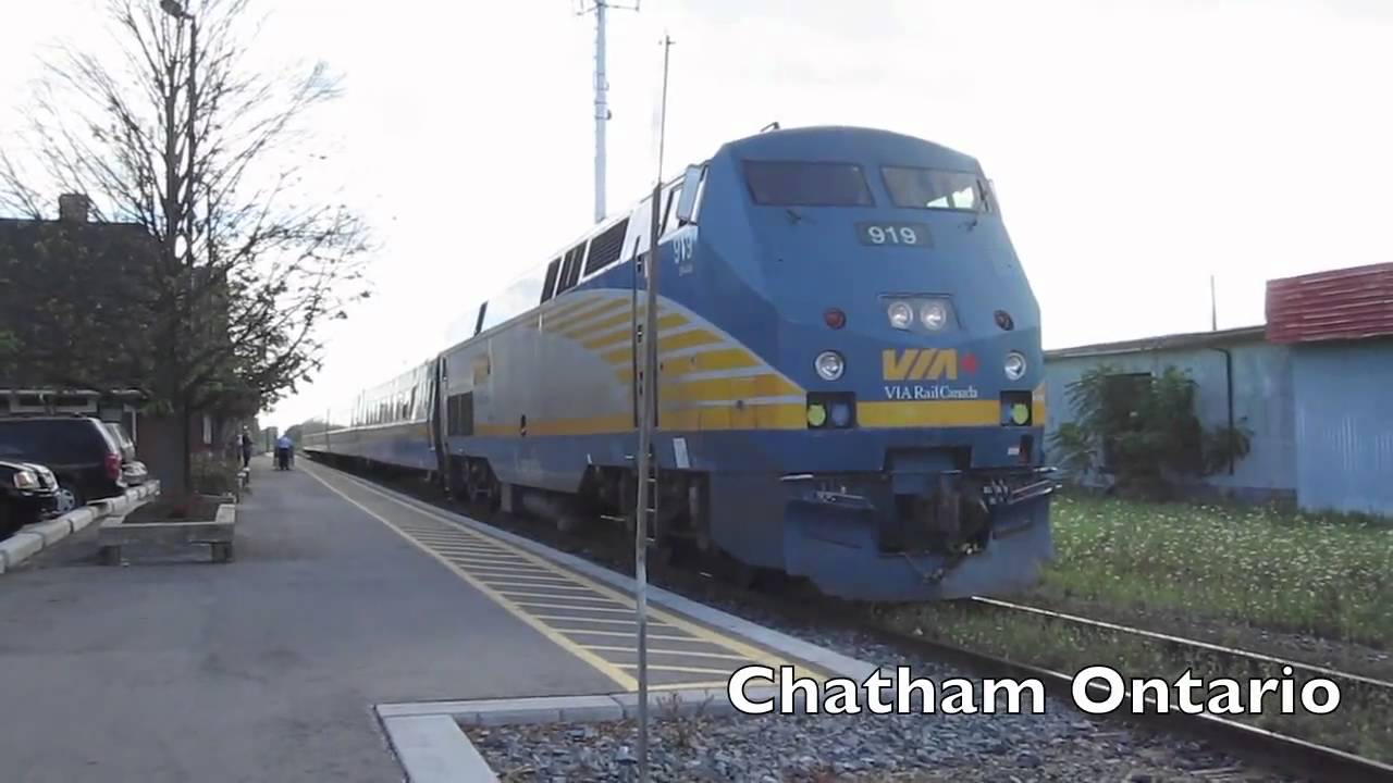 VIA Rail Canada ( Windsor - Chatham Ontario ) - YouTube
