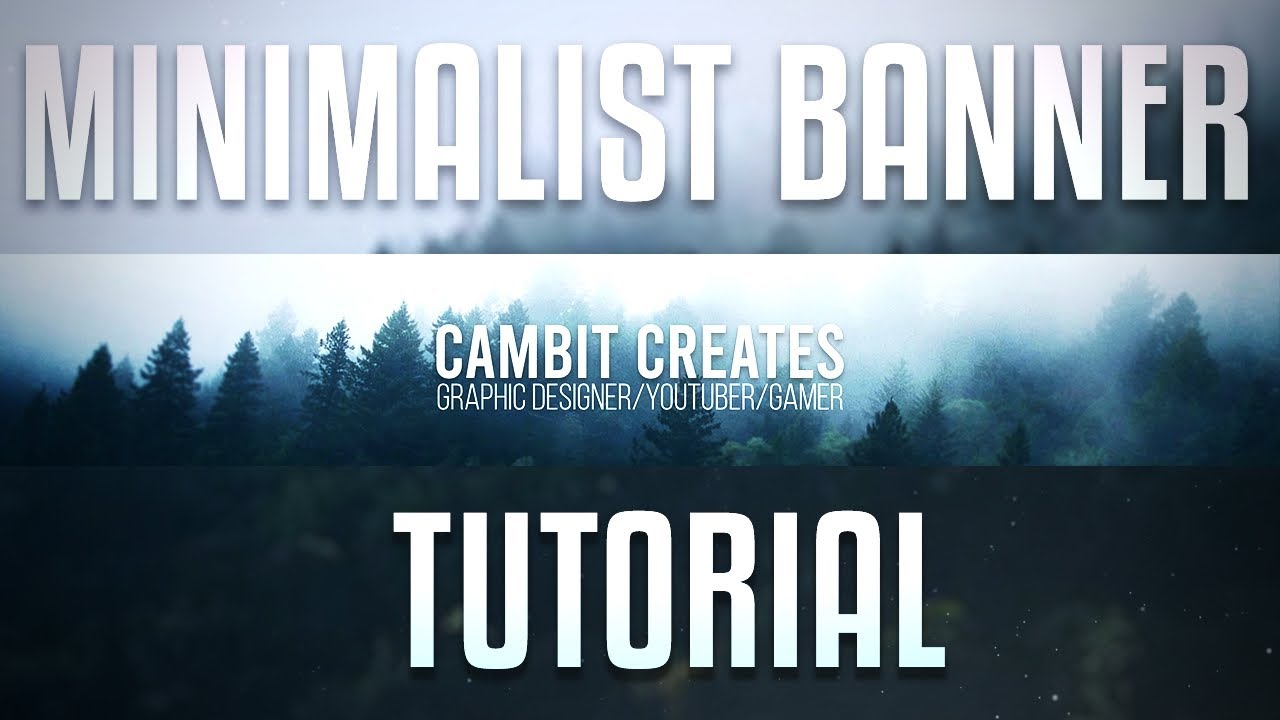 How to make a MINIMALIST YOUTUBE BANNER in Photopea! - YouTube