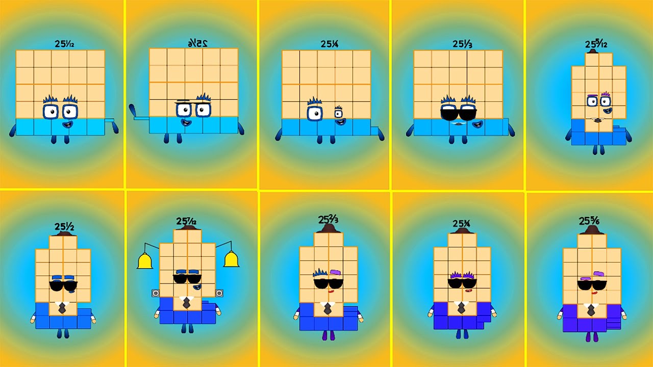 Numberblocks Band Twelfths 25,26 FACE remix 2 - YouTube