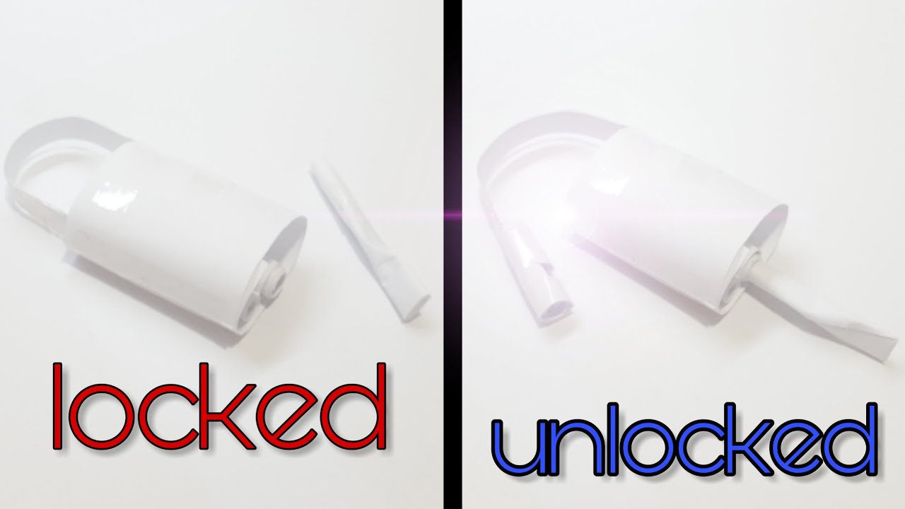 How to Make Workable Paper Lock - YouTube
