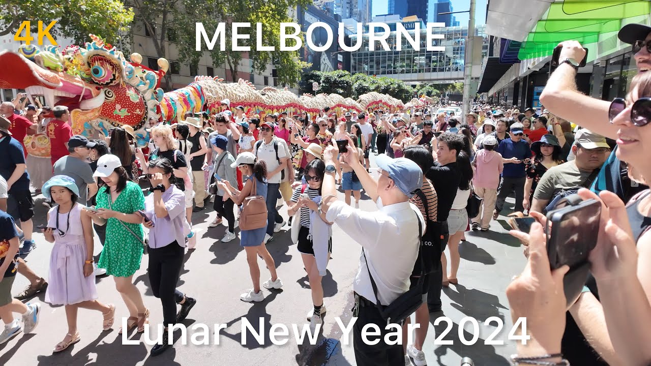 Melbourne City Lunar New Year Celebrations 2024 Australia 4K Video - YouTube