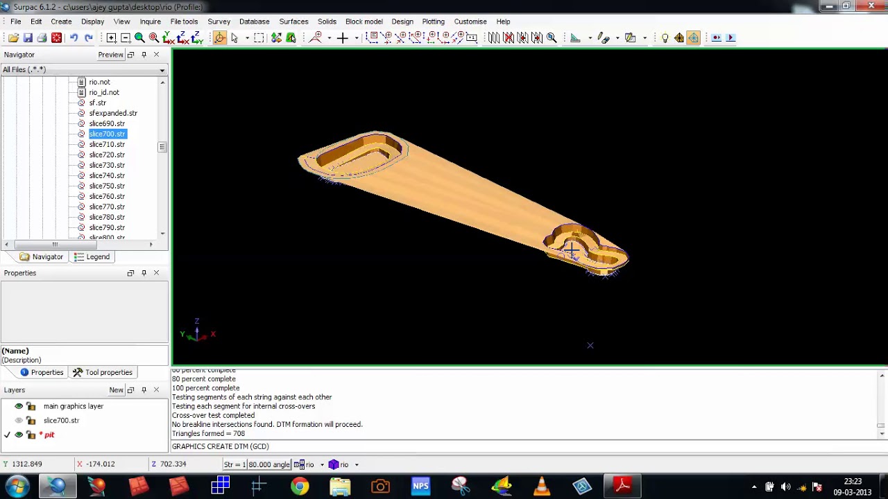 Surpac 6.1.2 Tutorial # 4 (pit design) in Hindi Language - YouTube