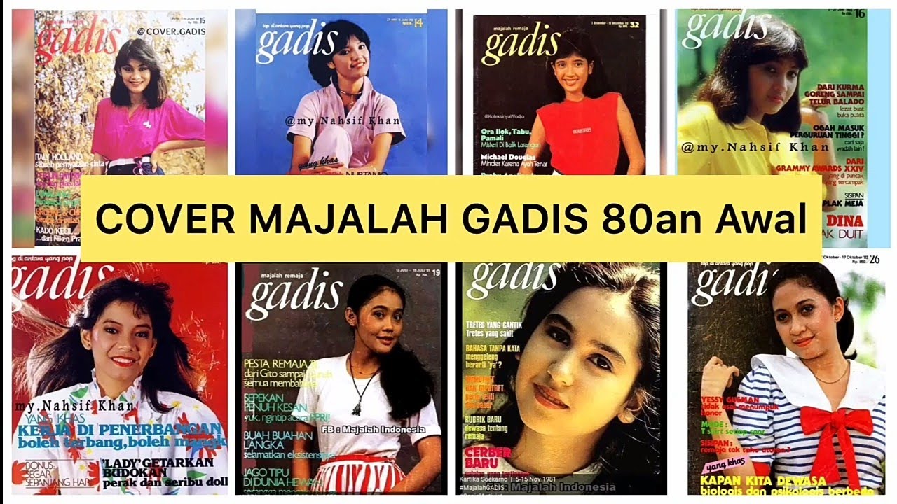 MAJALAH GADIS AWAL TH 80an PART4 // COVER MAJALAH #tigadimensi # ...