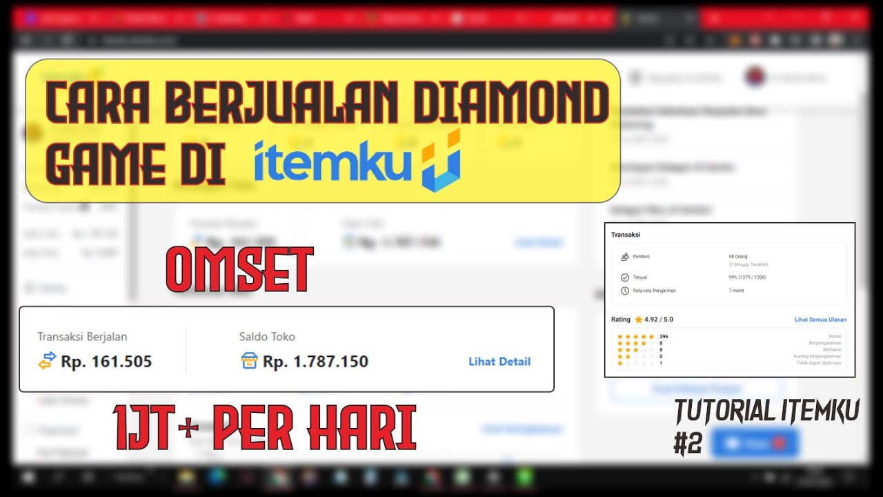 Cara Berjualan Diamond Game Di Itemku - Tips Jualan di itemku - YouTube