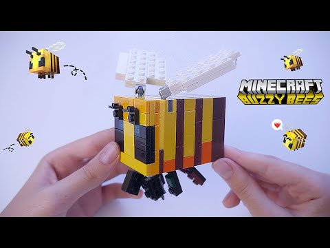 Minecraft BEE Out Of Lego! 🐝🐝🐝 Tutorial On How To Make A Bee - YouTube