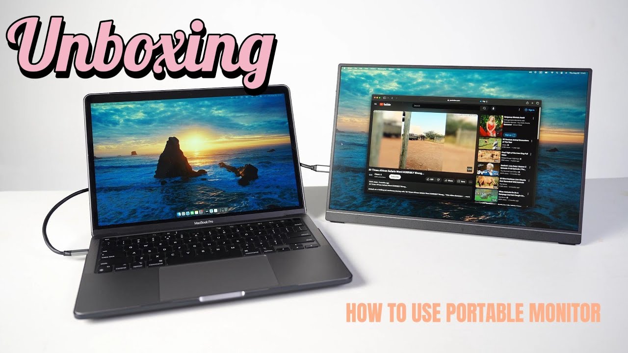 HOW to Use VEOUT Portable Monitor? 16inch Colorful Second Screen ...