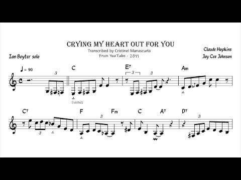 Crying My Heart Out for You - Ian Boyter (clarinet transcription)