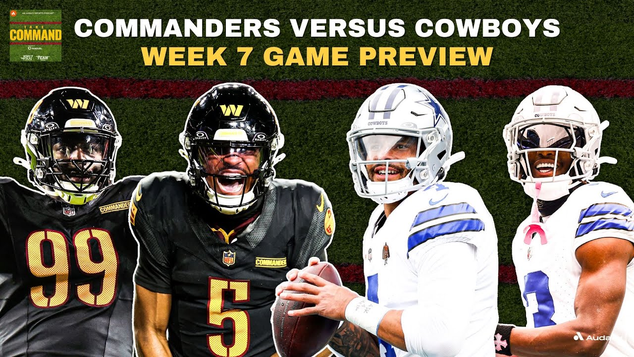 Commanders vs. Dallas Cowboys NFL Week 7 Preview | Take Command - YouTube