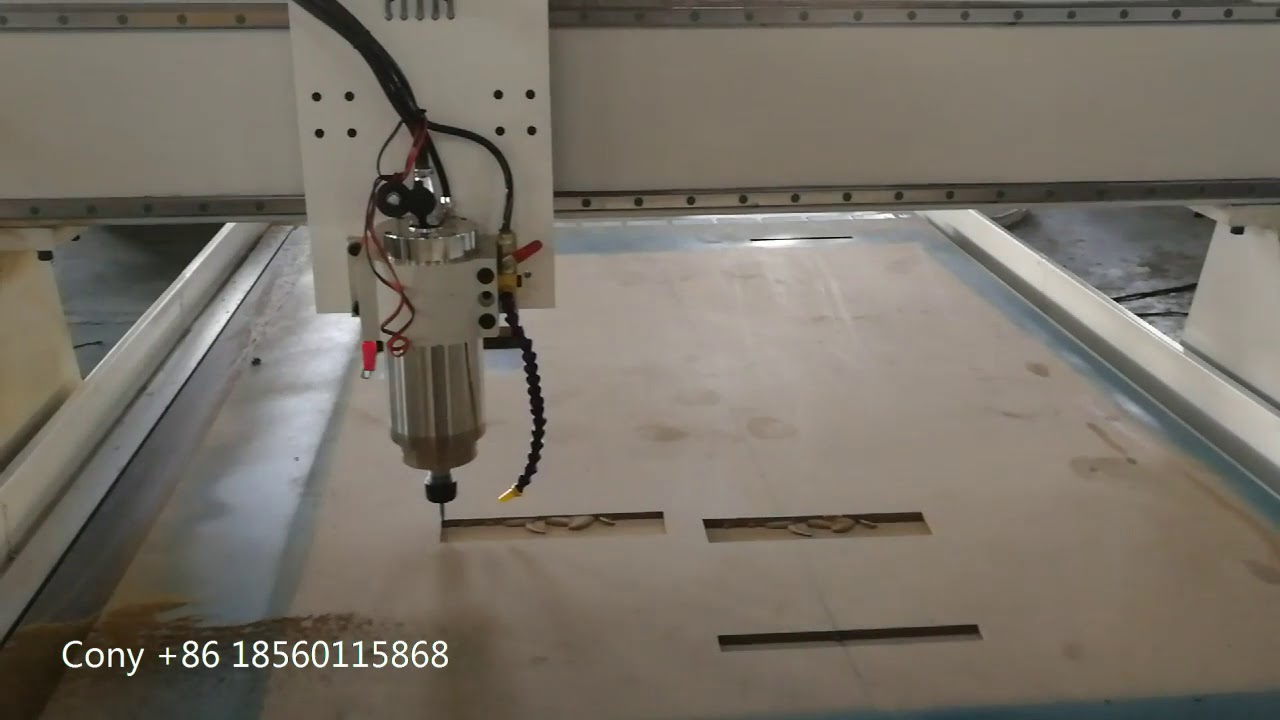 1325 high speed cnc router machine with water tank - YouTube