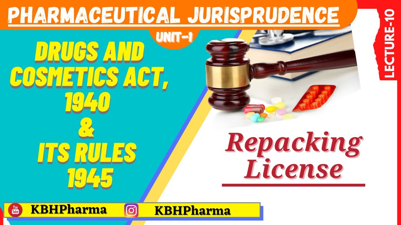 Repacking License || Manufacture of Drugs || Pharmaceutical ...