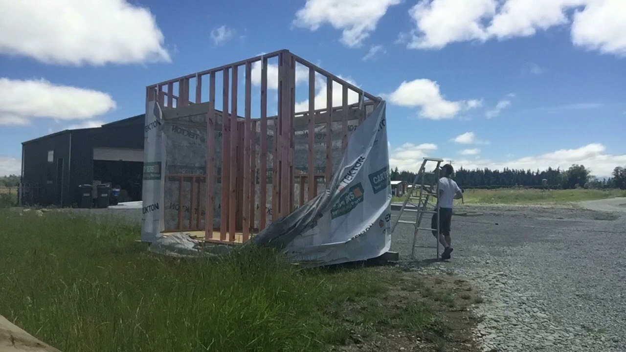 How to put building wrap onto a small building in twenty minutes IMG ...