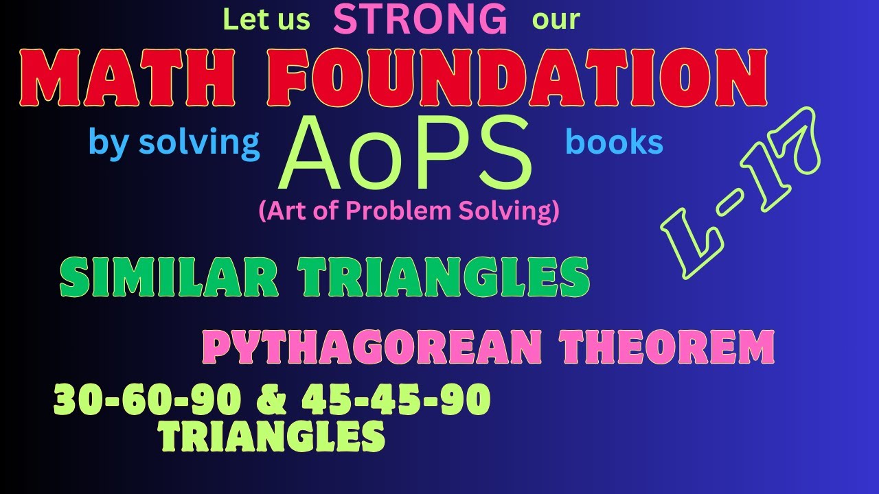#Geometry Session 017 #AOPS#Right_angle_trianges45_45 _90, #30_60_90 ...