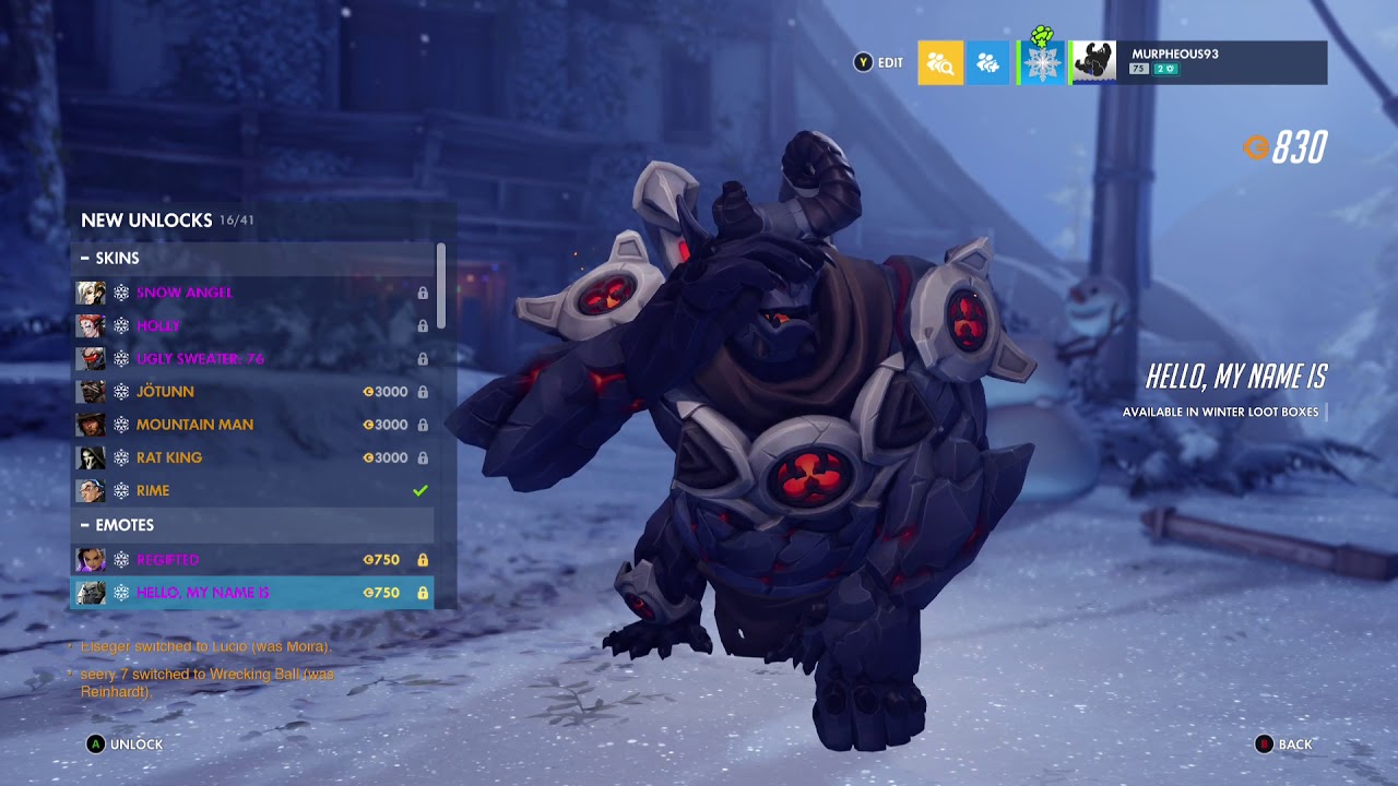 Overwatch Winter Wonderland 2019 - Winstons NEW Sign Language Emote ...