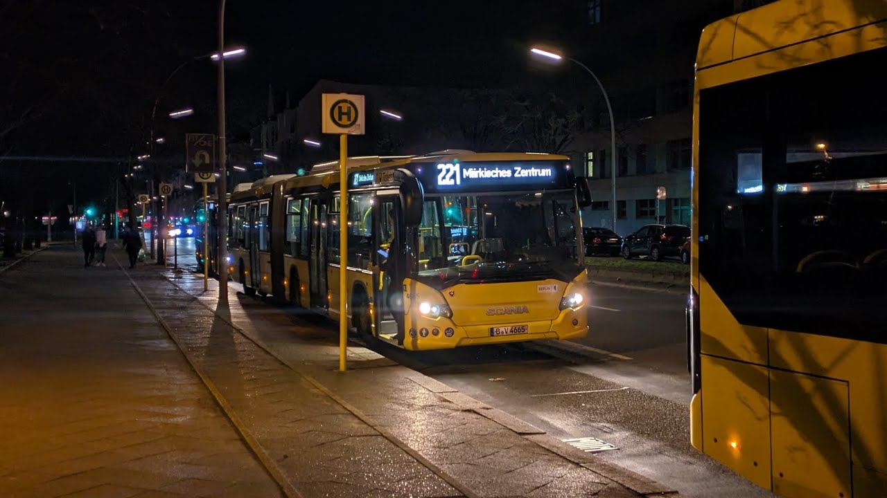 Berlin Bus|Aussetzermitfahrt #2 auf dem 221 von U Leopoldplatz bis ...