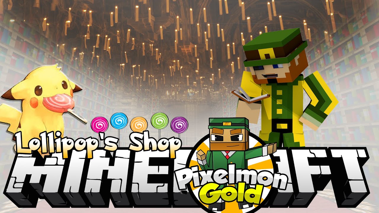 Minecraft Pixelmon Gold #61 'Lollipop's Shop' - YouTube