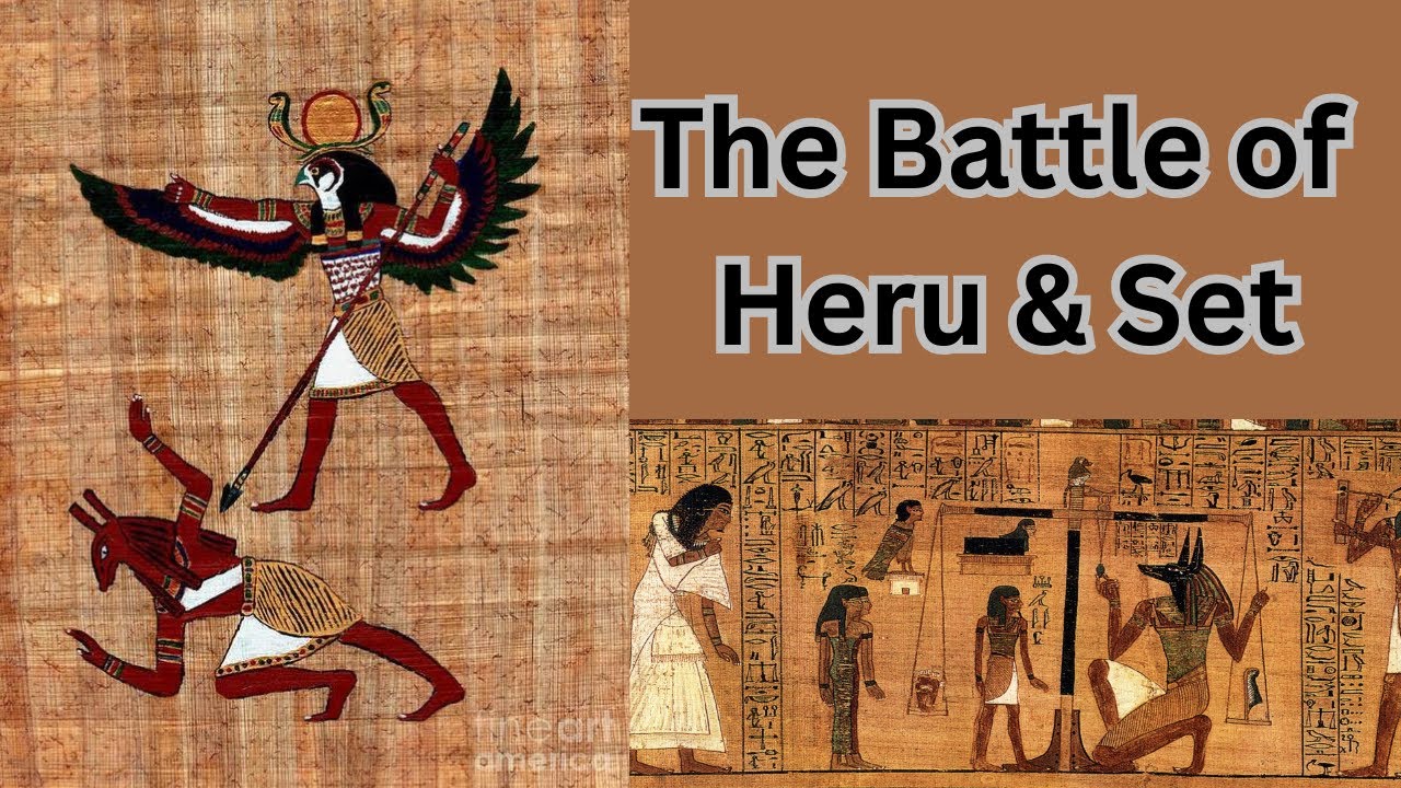 The Battle of Heru & Set Mystical Meaning #kemet #blackegypt # ...