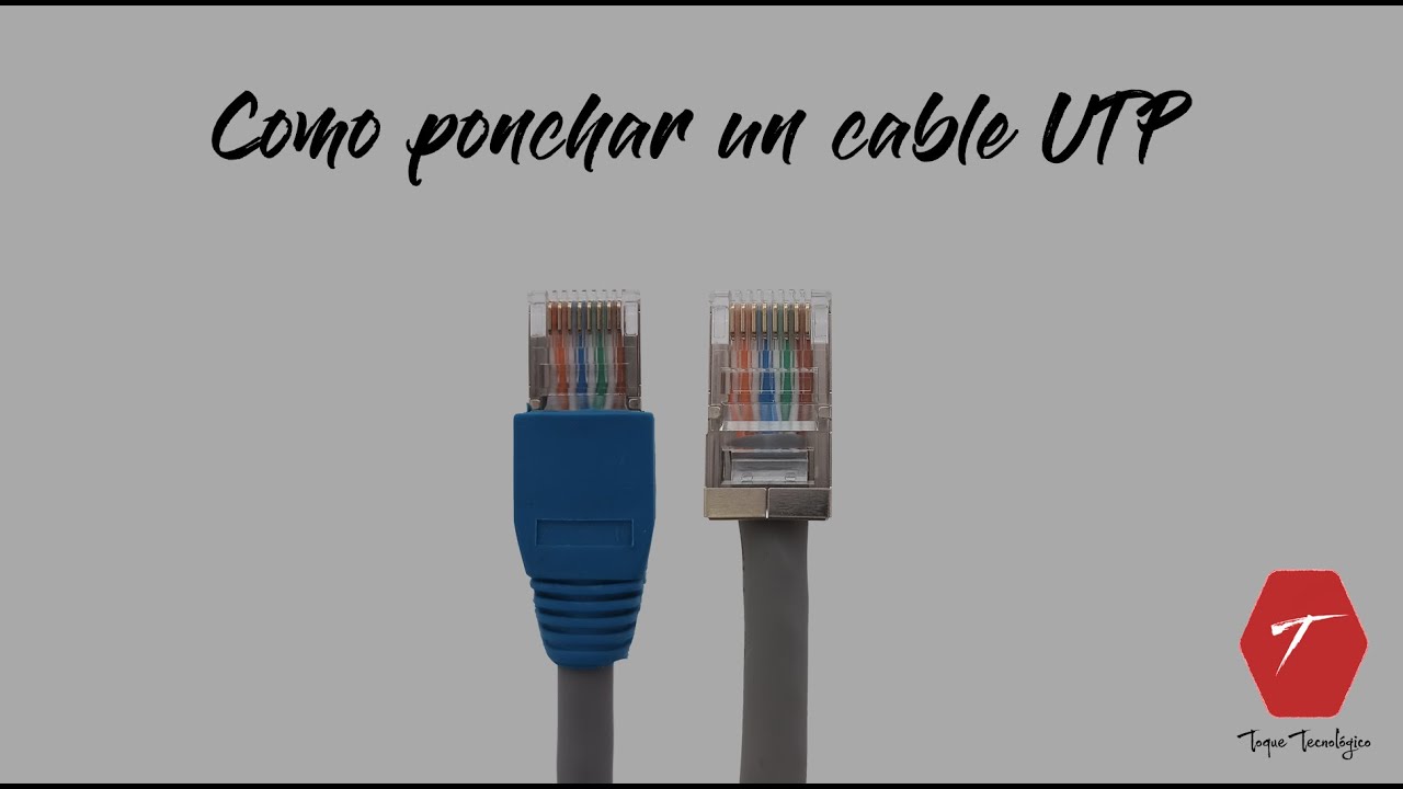 Como ensamblar / hacer / reparar / Ponchar / Crimpar Cable UTP / Cable ...